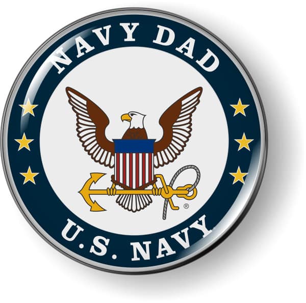 U.S. Navy Dad Emblem - BestLicensePlateFrames.com