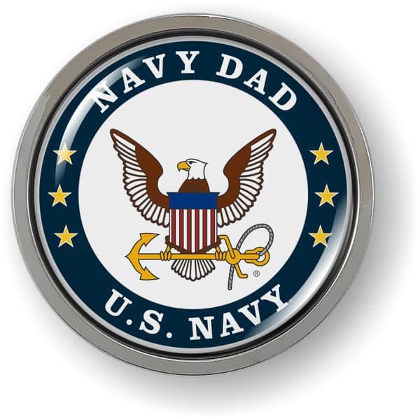 U.S. Navy Dad Emblem - BestLicensePlateFrames.com