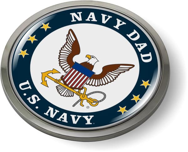 U.S. Navy Dad Emblem - BestLicensePlateFrames.com