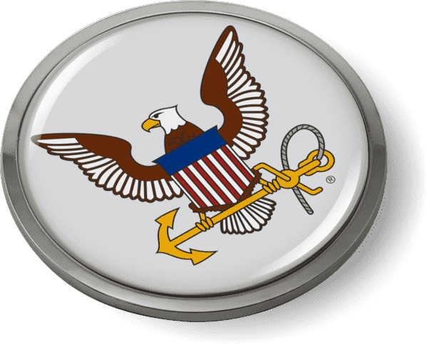 U.S. Navy Eagle and Anchor Emblem - BestLicensePlateFrames.com