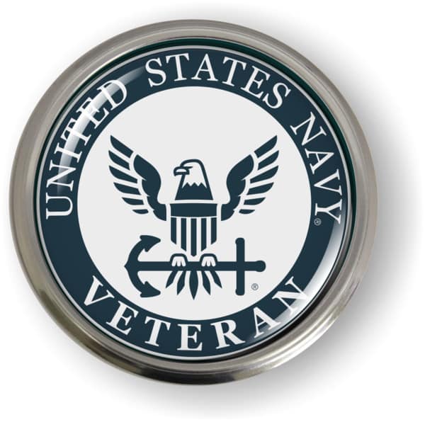 U.S. Navy Veteran Eagle and Anchor Emblem (w/b ...