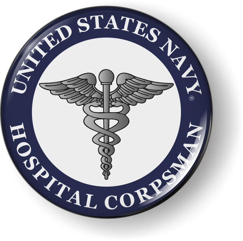 US Navy Hospital Corpsman Emblem - BestLicensePlateFrames.com