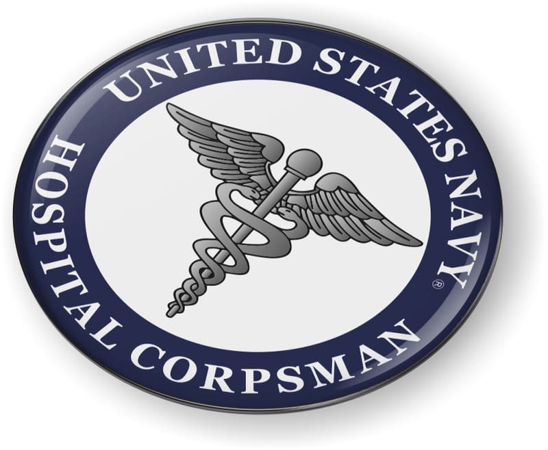 US Navy Hospital Corpsman Emblem - BestLicensePlateFrames.com