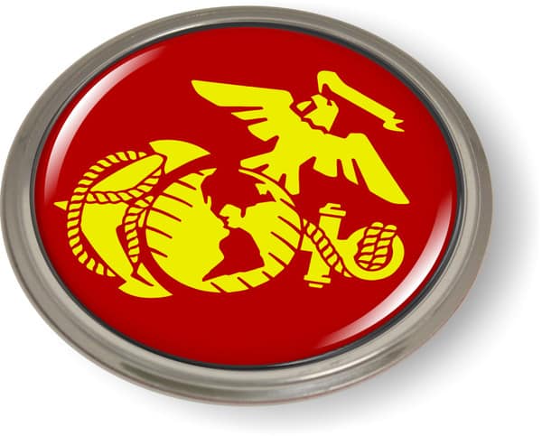 USMC EGA Domed Emblem - BestLicensePlateFrames.com