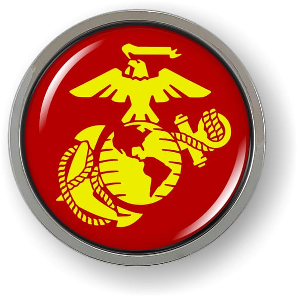 USMC EGA Domed Emblem - BestLicensePlateFrames.com