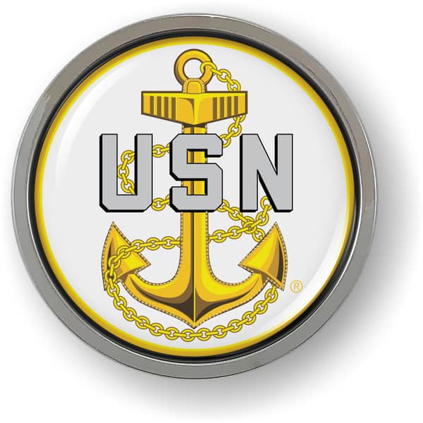 U.S. Navy Chief Fouled Anchor Emblem - BestLicensePlateFrames.com