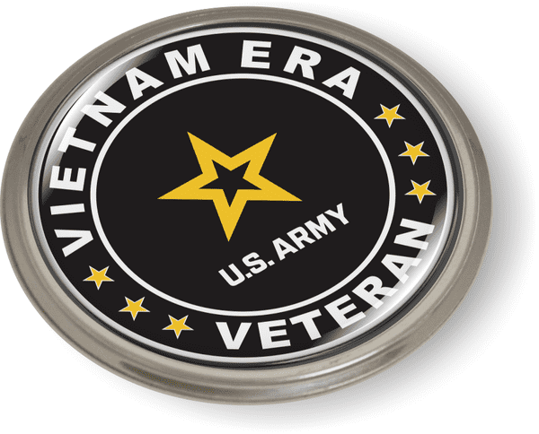 Vietnam ERA Veteran U.S. Army Emblem - BestLicensePlateFrames.com