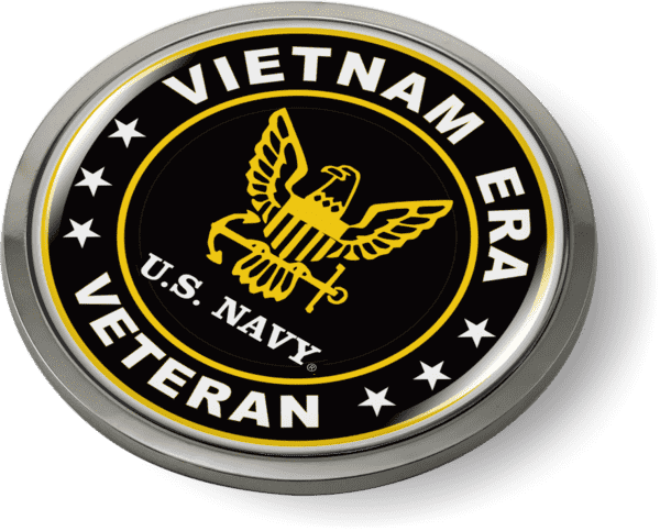 Vietnam ERA Veteran U.S. Navy Emblem - BestLicensePlateFrames.com