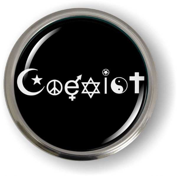 Coexist Black Emblem - Best License Plate Frames