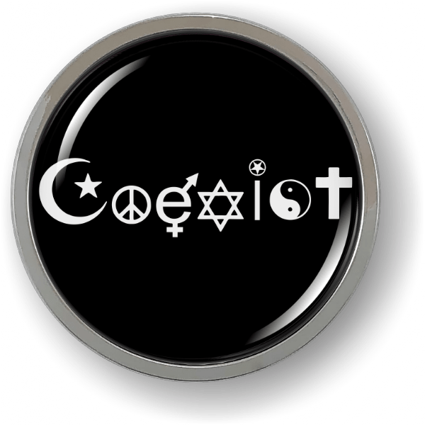 Coexist Black Emblem - Best License Plate Frames
