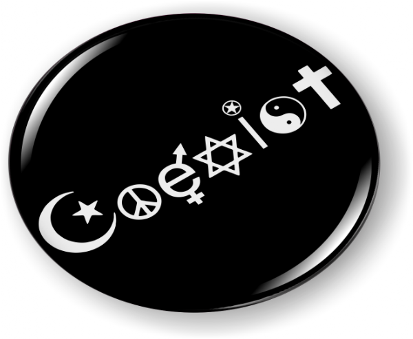 Coexist Black Emblem - Best License Plate Frames