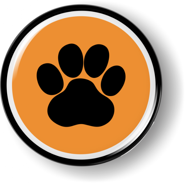 Paw Print Emblem - Best License Plate Frames
