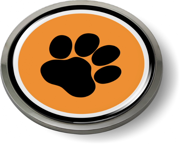 Paw Print Emblem - Best License Plate Frames