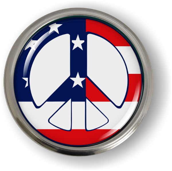 Peace USA Emblem - Best License Plate Frames