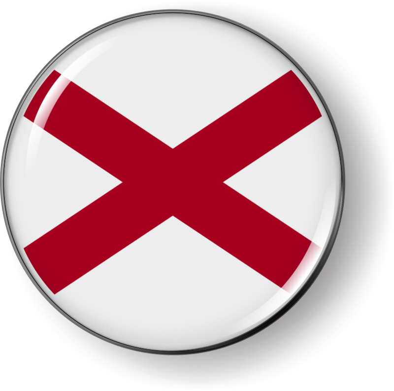 Alabama - State Flag Emblem - Best License Plate Frames