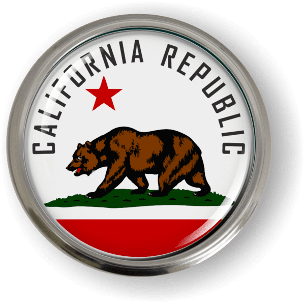 California - State Flag Emblem - Best License Plate Frames