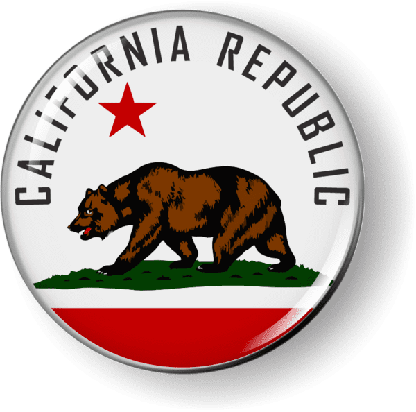 California - State Flag Emblem - Best License Plate Frames