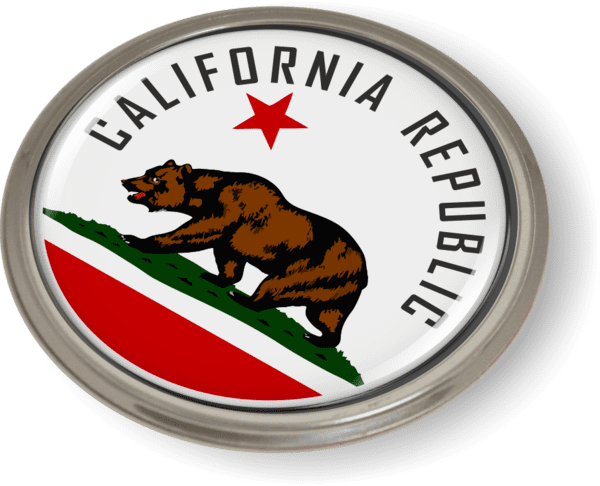California - State Flag Emblem - Best License Plate Frames