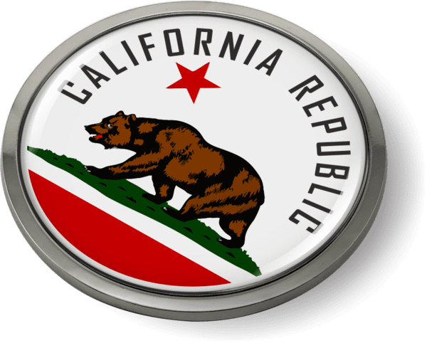 California - State Flag Emblem - Best License Plate Frames