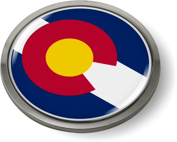 Colorado - State Flag Emblem - Best License Plate Frames