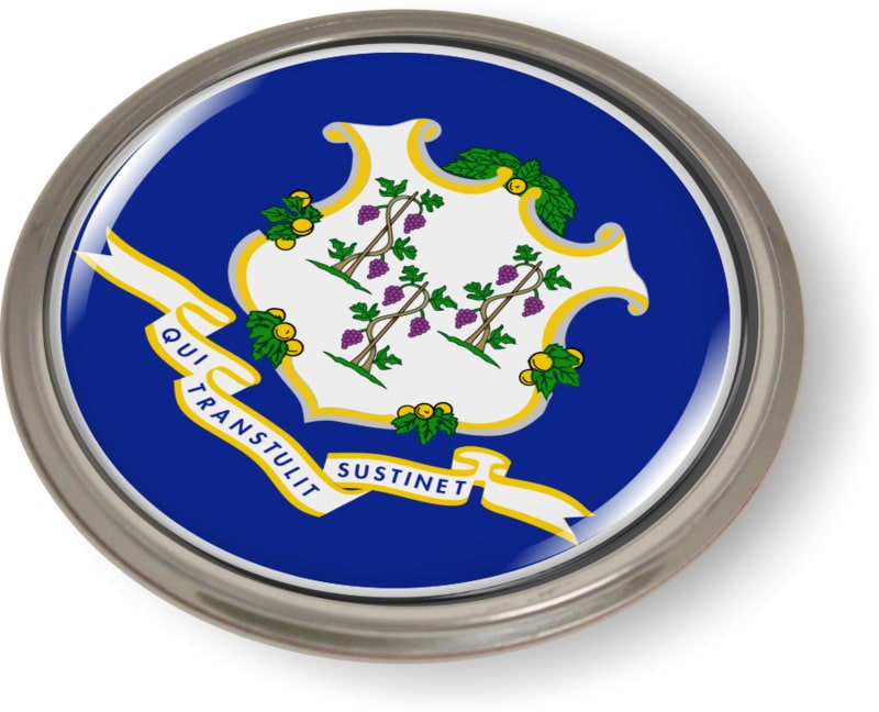 Connecticut - State Flag Emblem - Best License Plate Frames