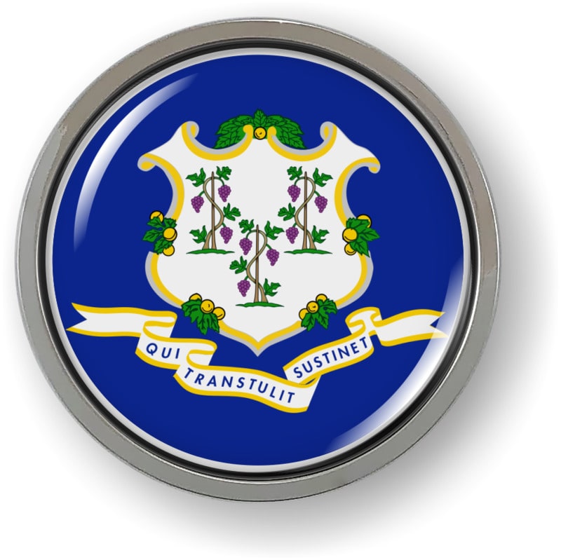 Connecticut - State Flag Emblem - Best License Plate Frames