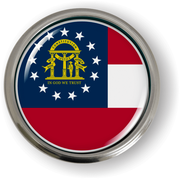 Georgia - State Flag Emblem - Best License Plate Frames