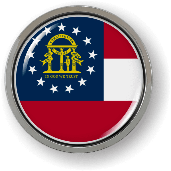 Georgia - State Flag Emblem - Best License Plate Frames