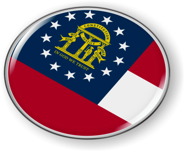Georgia - State Flag Emblem - Best License Plate Frames