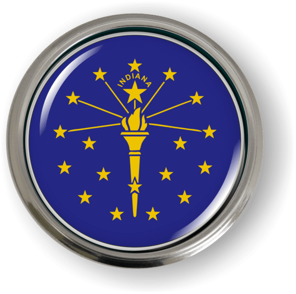 Indiana - State Flag Emblem - Best License Plate Frames