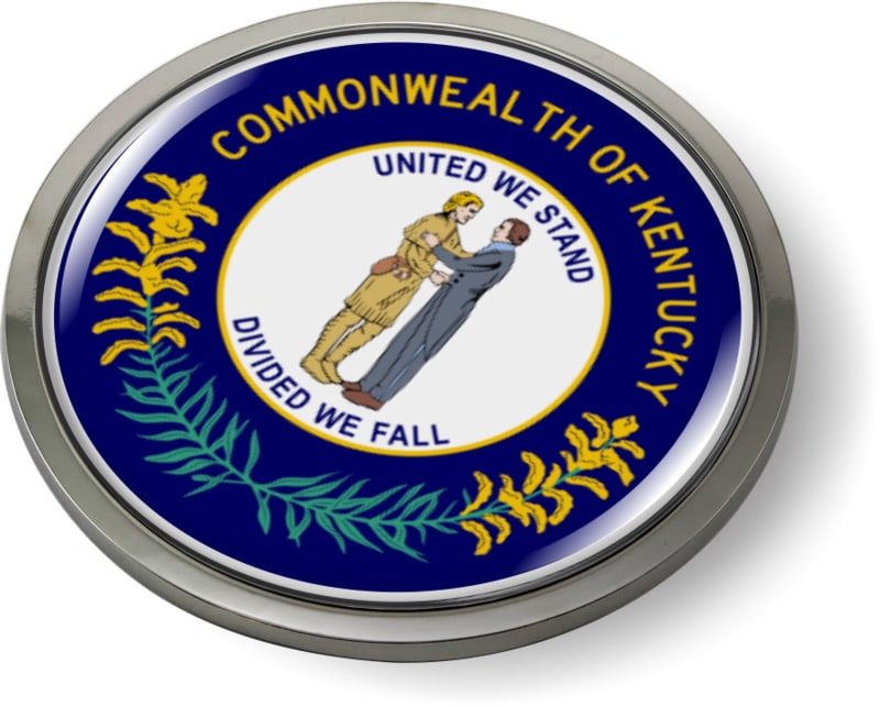 Kentucky - State Flag Emblem - Best License Plate Frames