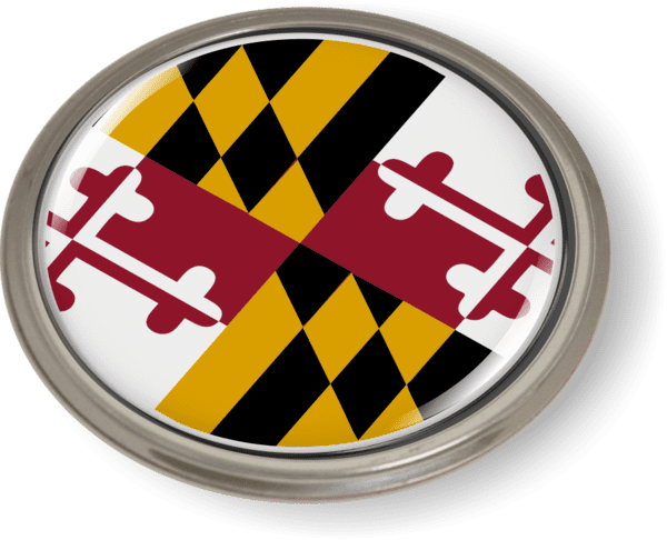 Maryland - State Flag Emblem - Best License Plate Frames