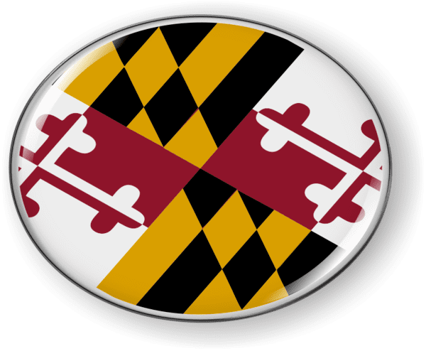 Maryland - State Flag Emblem - Best License Plate Frames