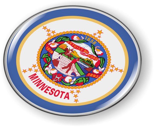 Minnesota - State Flag Emblem - Best License Plate Frames