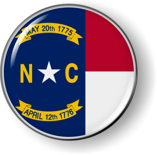North Carolina - State Flag Emblem - Best License Plate Frames