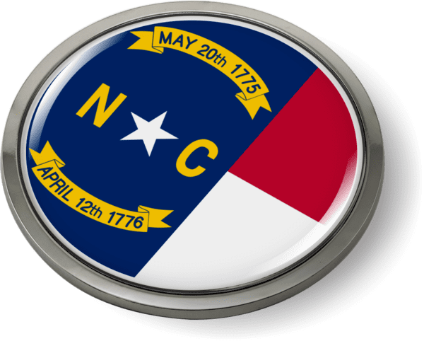 North Carolina - State Flag Emblem - Best License Plate Frames