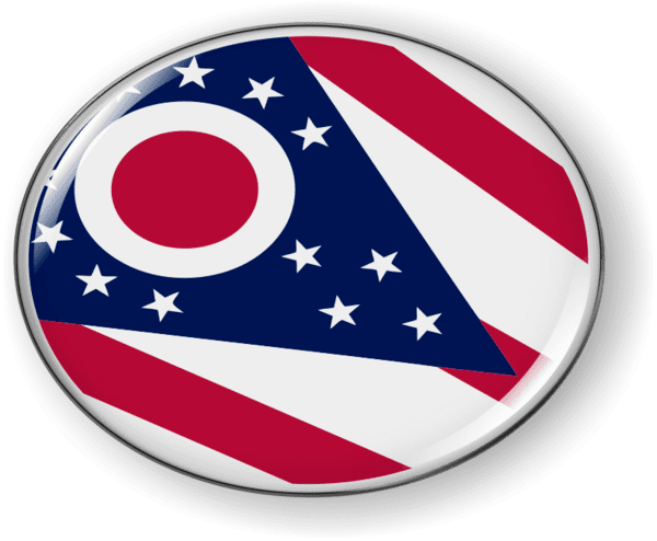 Ohio - State Flag Emblem - Best License Plate Frames
