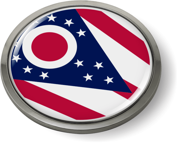 Ohio - State Flag Emblem - Best License Plate Frames