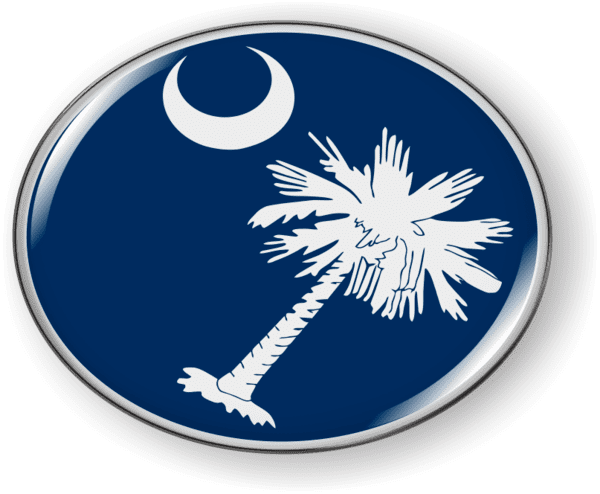 Carolina - State Flag Emblem - Best License Plate Frames