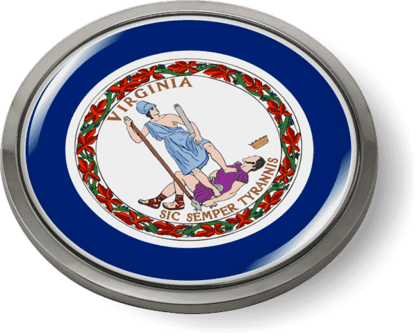 Virginia - State Flag Emblem - Best License Plate Frames
