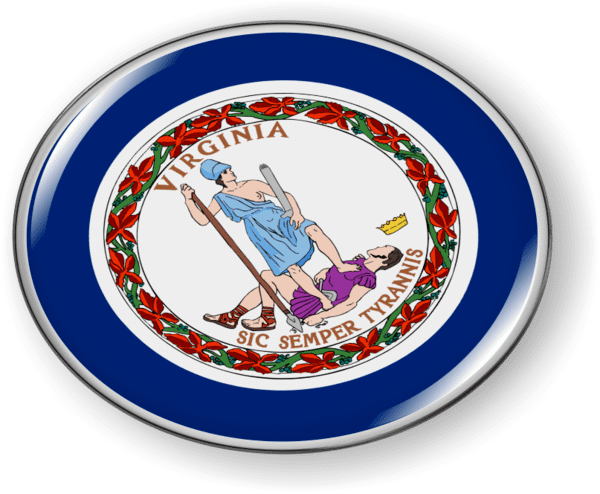 Virginia - State Flag Emblem - Best License Plate Frames