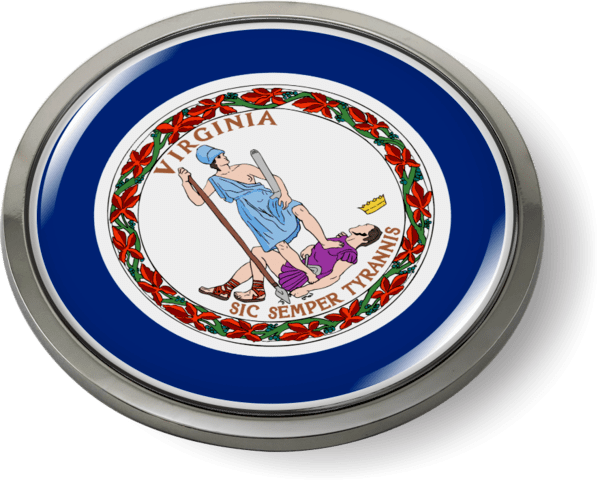 Virginia - State Flag Emblem - Best License Plate Frames