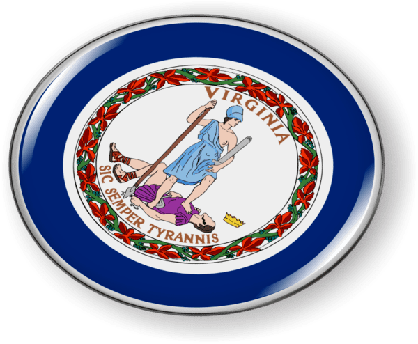 Virginia - State Flag Emblem - Best License Plate Frames