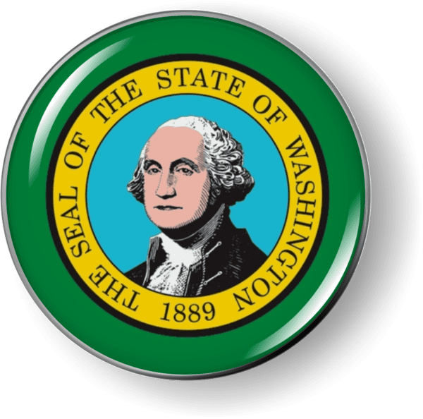 Washington - State Flag Emblem - Best License Plate Frames
