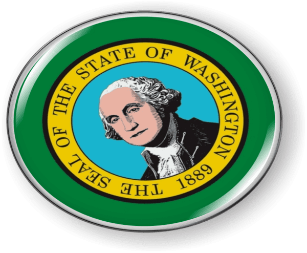 Washington - State Flag Emblem - Best License Plate Frames