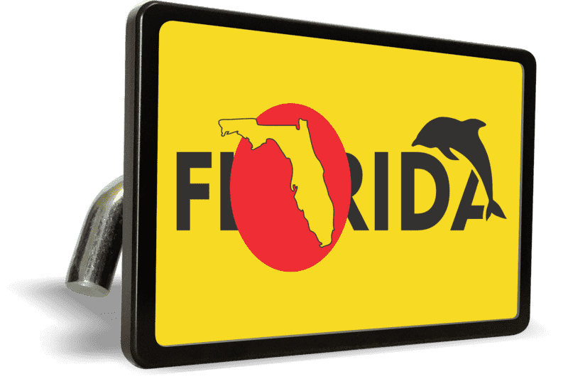 Florida State (Color) - Tow Hitch Cover - Best License Plate Frames