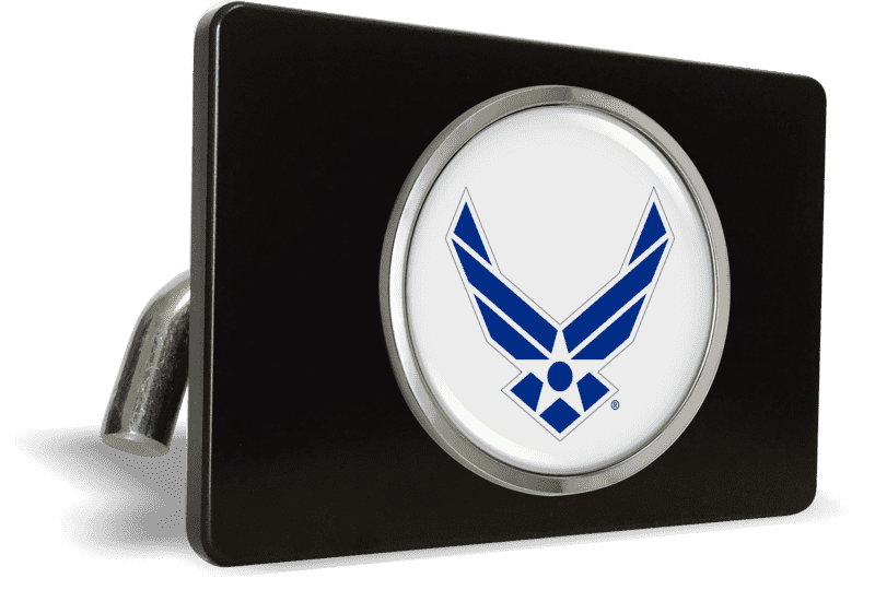 U.S. Air Force Symbol - Tow Hitch Cover with Chrome Emblem
