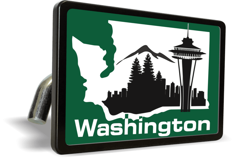 Washington State (Color) - Tow Hitch Cover - Best License Plate Frames
