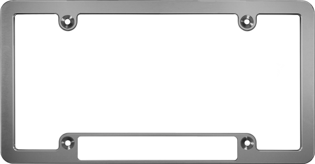 Billet Aluminum License Plate Frames Single Badge