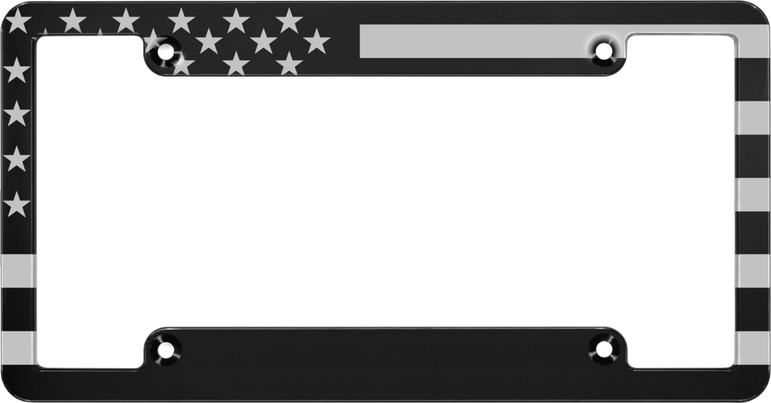 Custom made American Flag Aluminum Large License Plate Frames - Best ...